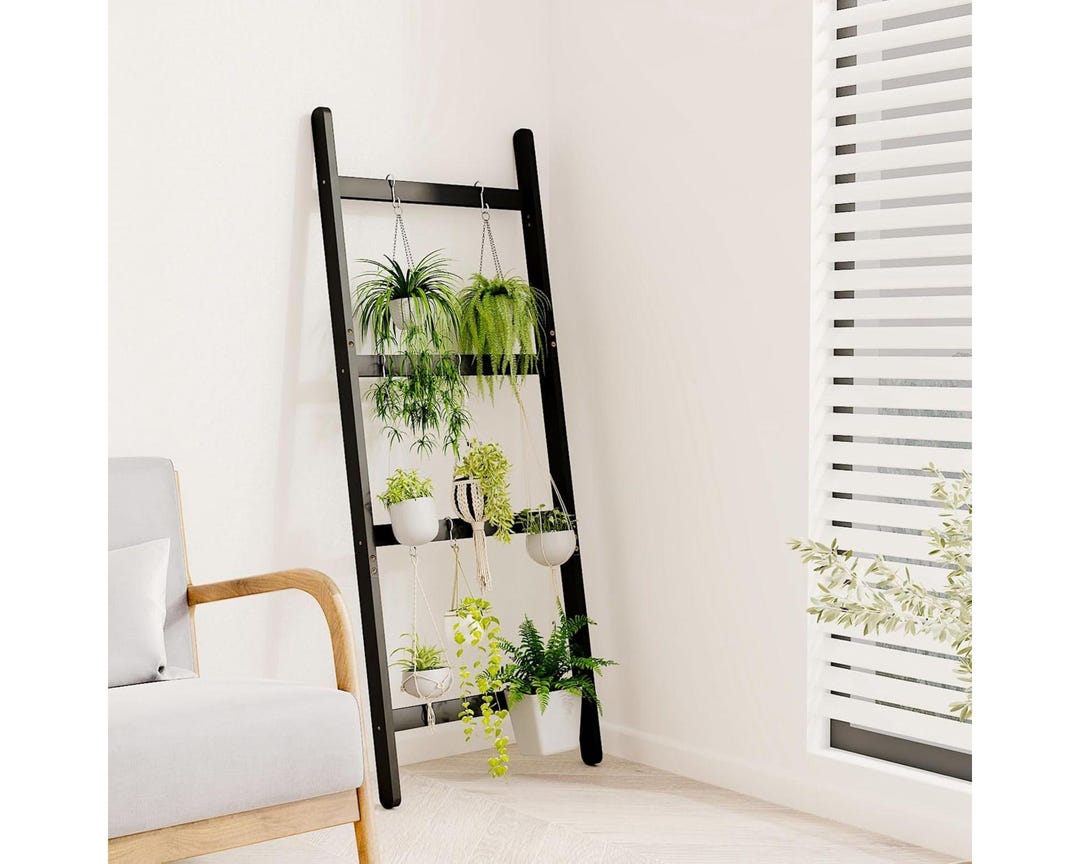 Wooden Indoor/outdoor Window Plant Shelves | Multiple Plants Hanger ...