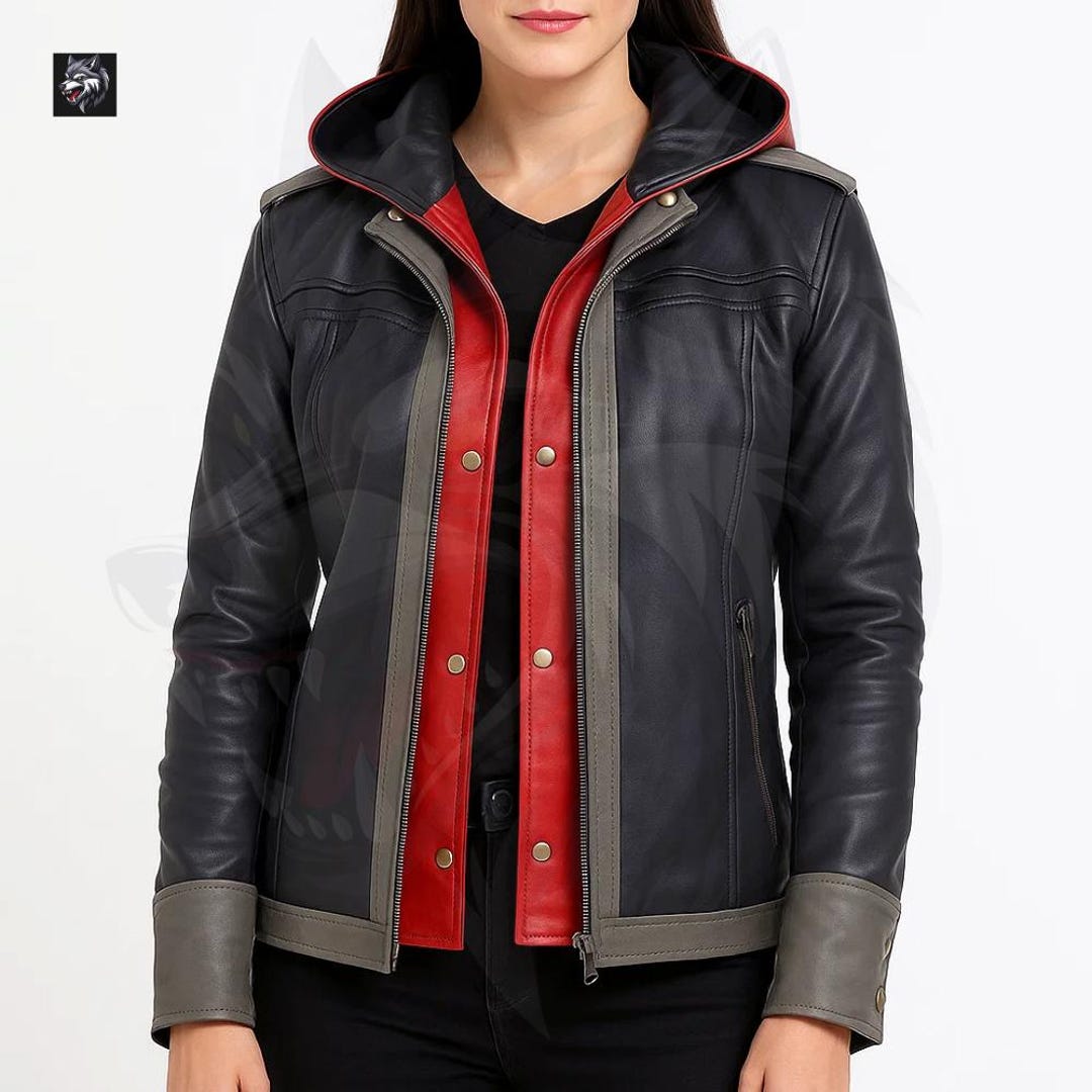 Sora KH4 Inspired Cosplay Leather Jacket, Hooded Leather Costume ...