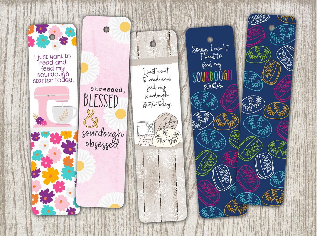 5 SOURDOUGH Bread Bookmark Designs • Baking • Baker • Feeding Sourdough ...