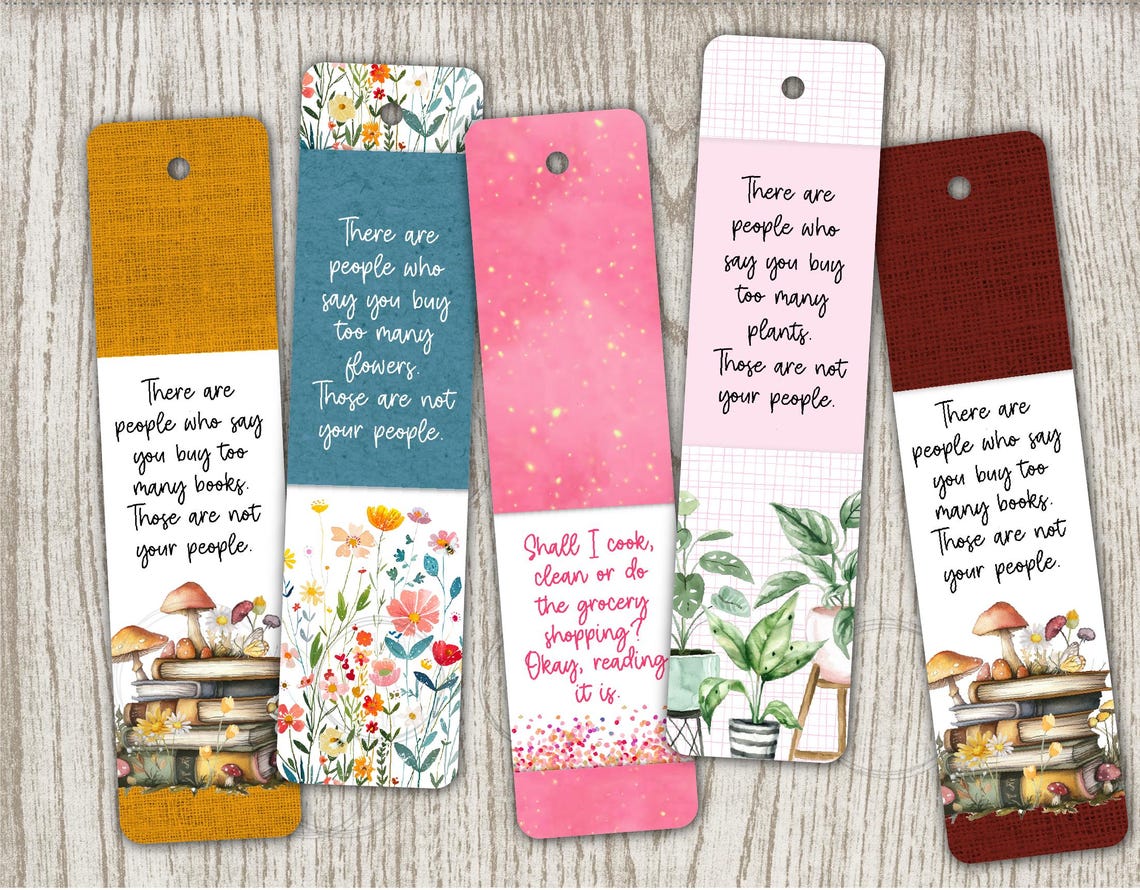 5 Funny/snarky Bookmark Designs • Those Are Not Your People • Book and ...
