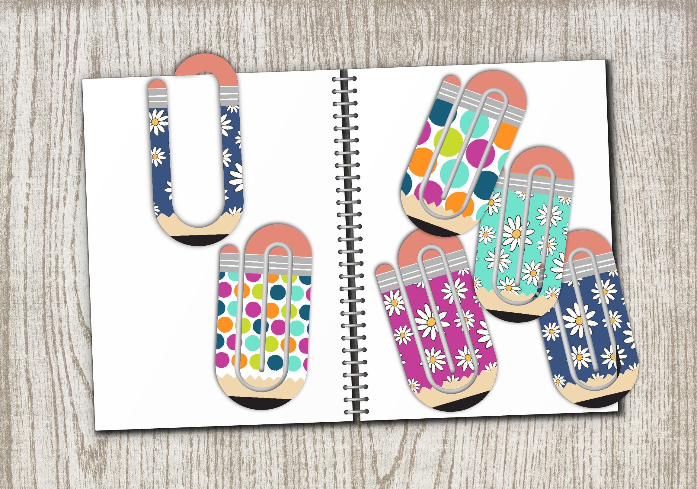 31 Design Bundle Big Paper Clip Designs • Bright Colors • Paperclip ...