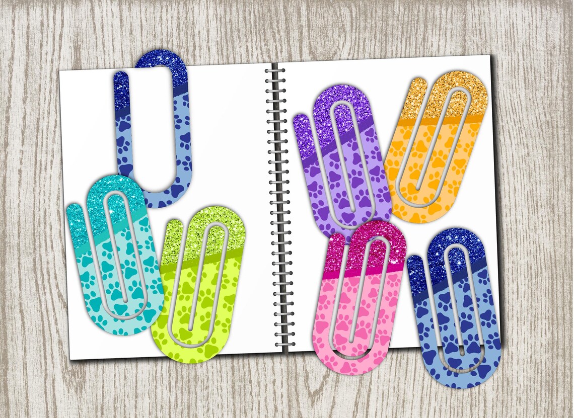 31 Design Bundle Big Paper Clip Designs • Bright Colors • Paperclip ...