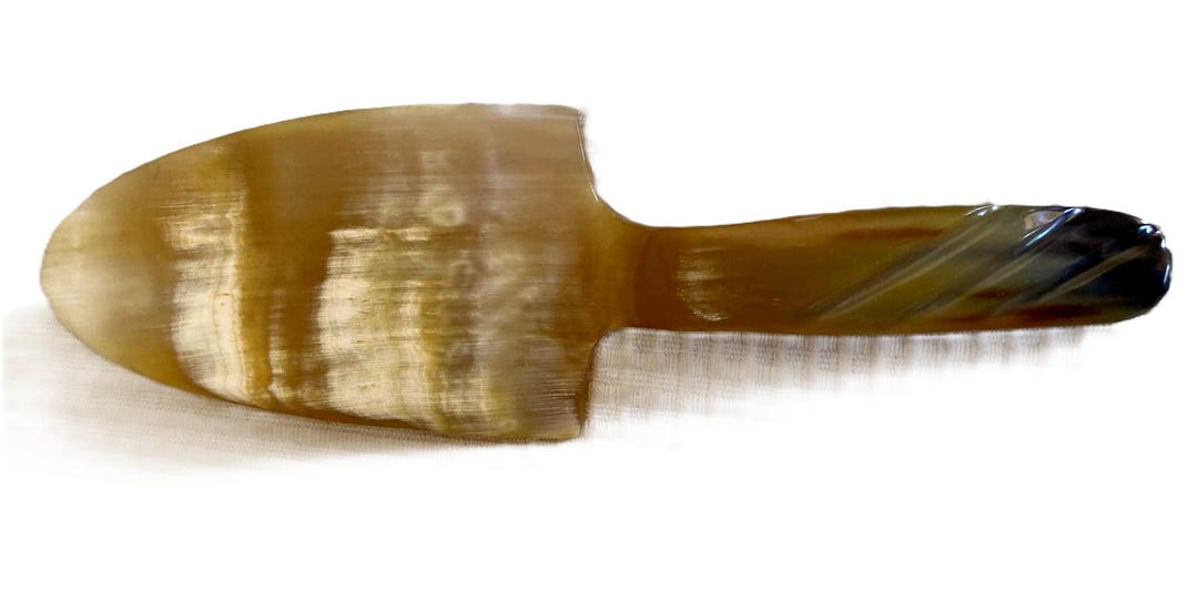 Cake Spatula Made From Madagascar Zebu Horn - Etsy