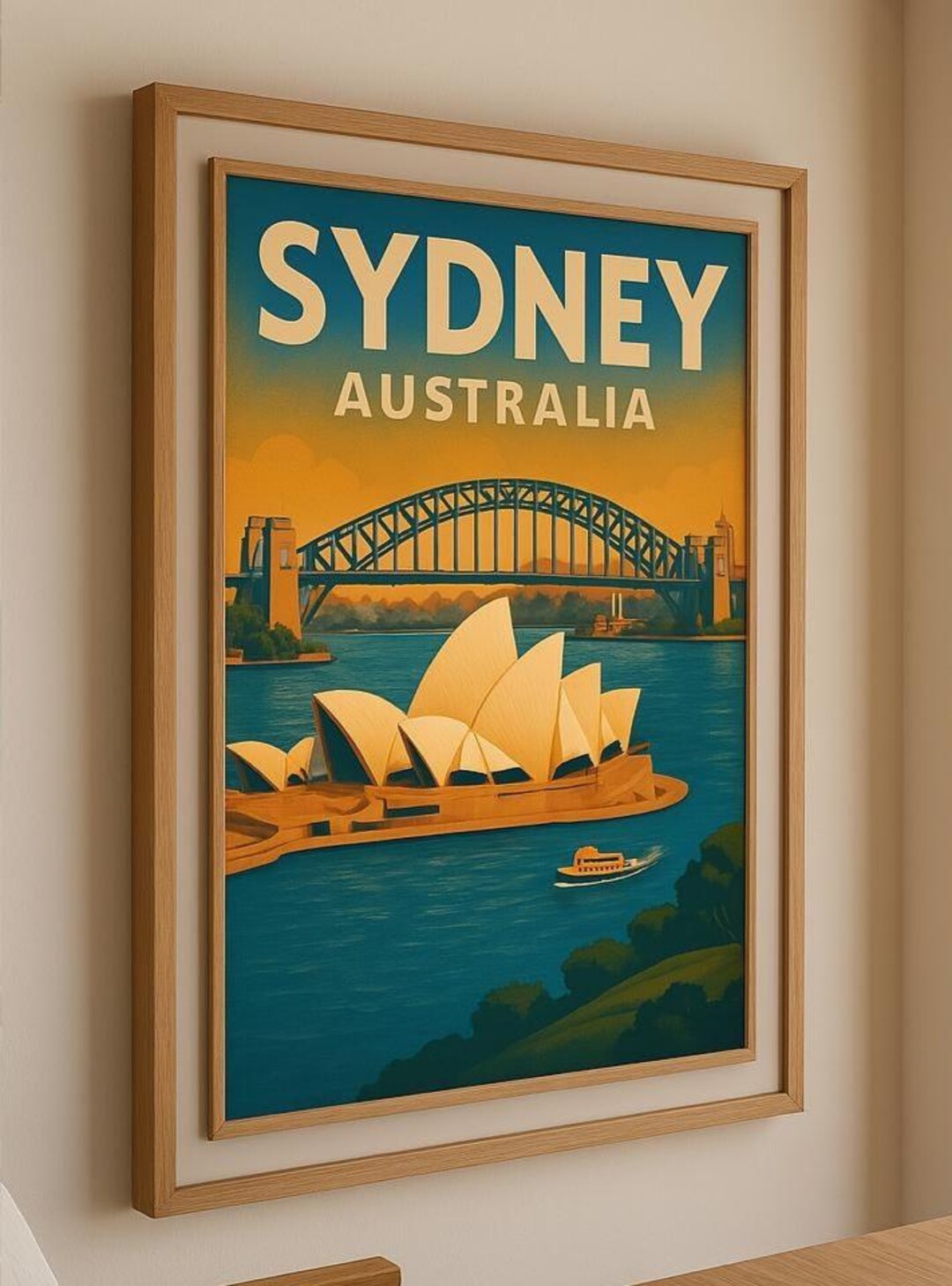 Sydney Australia Digital Download – Retro Travel Poster Printable Wall ...