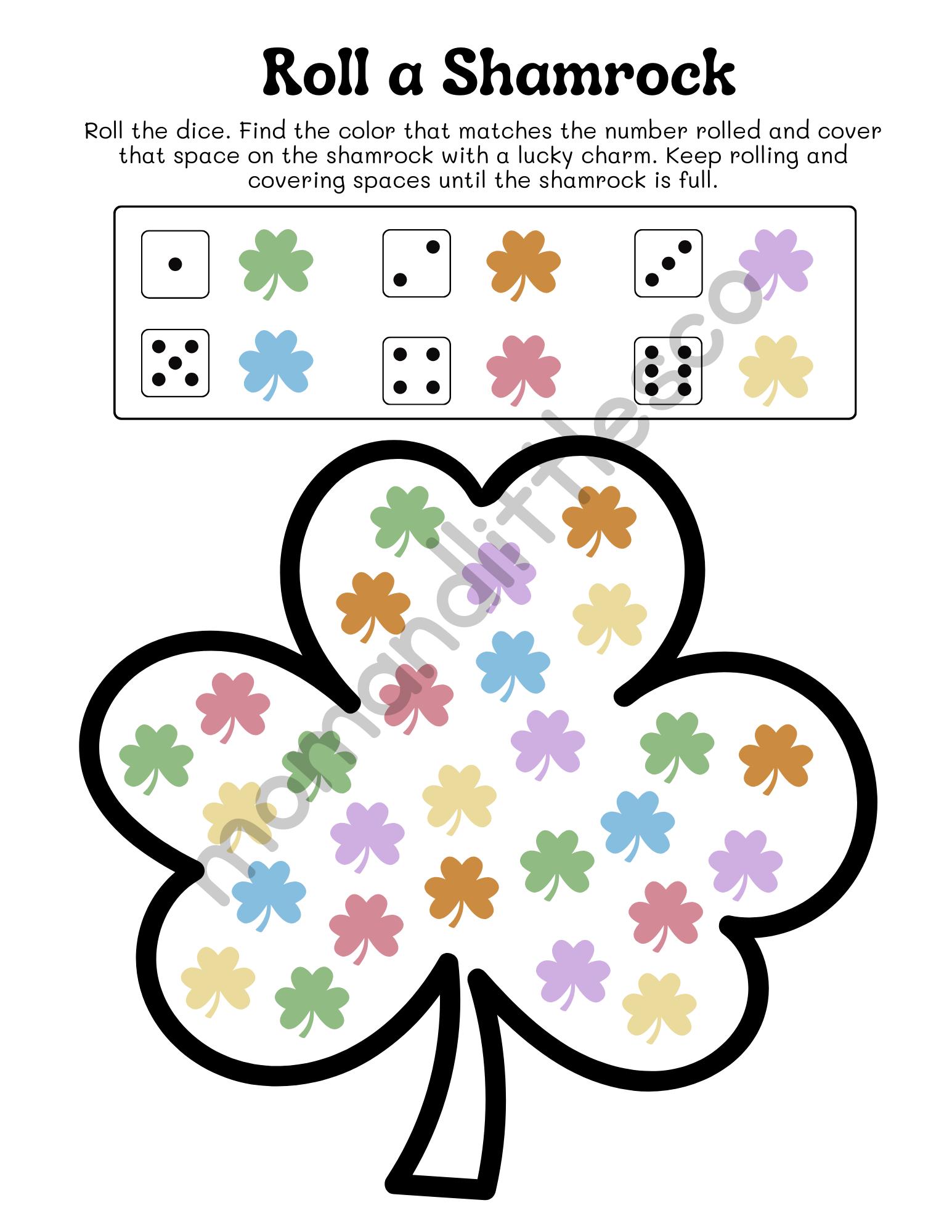 Lucky Charms Math Activities | Preschool Kindergarten Printable ...