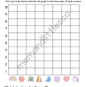 Lucky Charms Math Activities | Preschool Kindergarten Printable ...