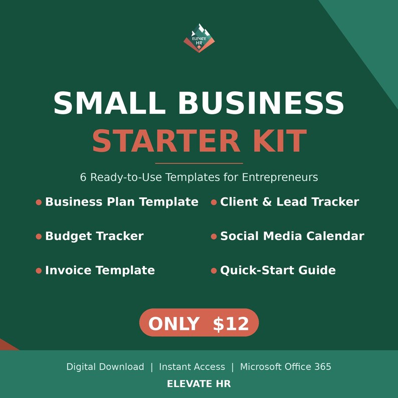 Small Business Starter Kit | 6 Editable Templates - Etsy Australia