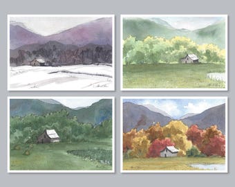 Laura D. Poss Watercolors by LauraPoss on Etsy