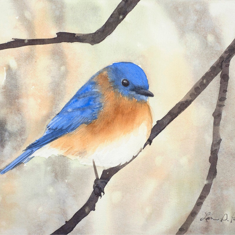 Bluebird Wall Art - Etsy