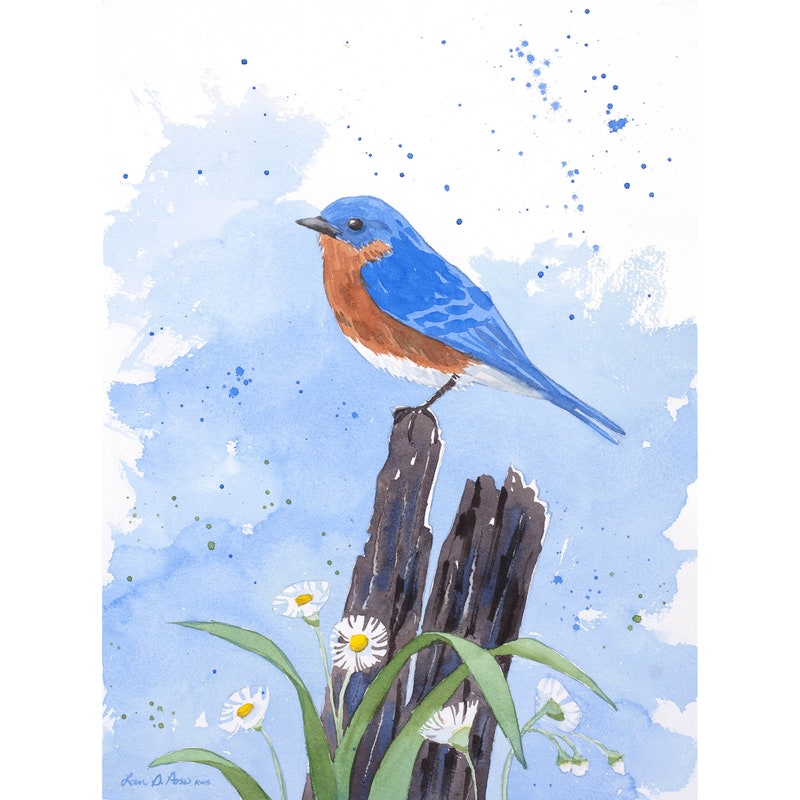 Bluebird Wall Art - Etsy