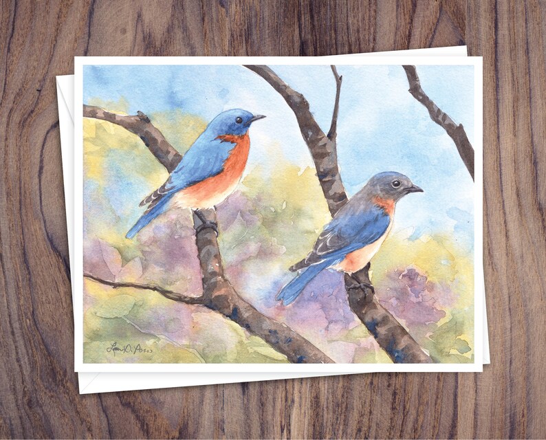 8 Watercolor Note Cards With Envelopes Featuring a Watercolor - Etsy