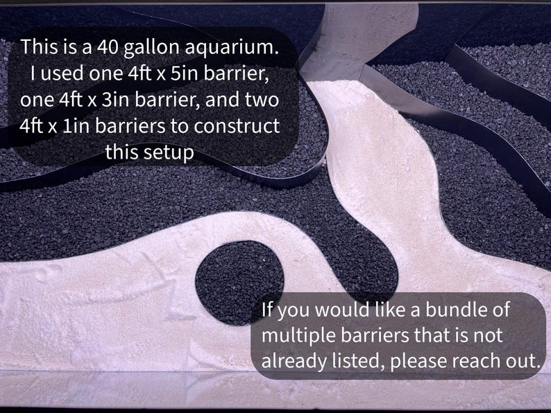 Aquarium Gravel Divider, Aquarium Gravel Barrier, Substrate Barrier ...