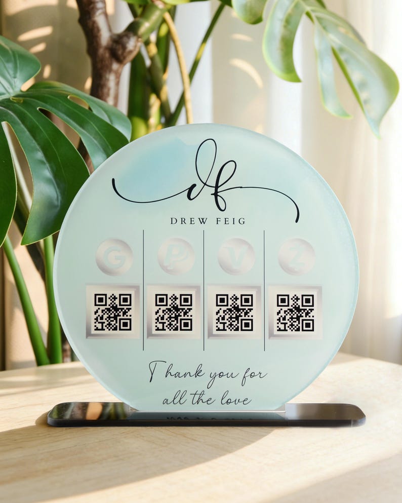 Custom Acrylic QR Code Payment Sign | Personalized Scan to Pay Plaque ...