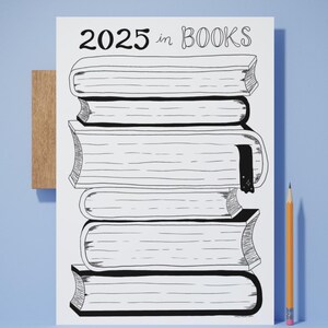Hand-drawn 2025 Book Log: Printable Reading Tracker (digital Download ...