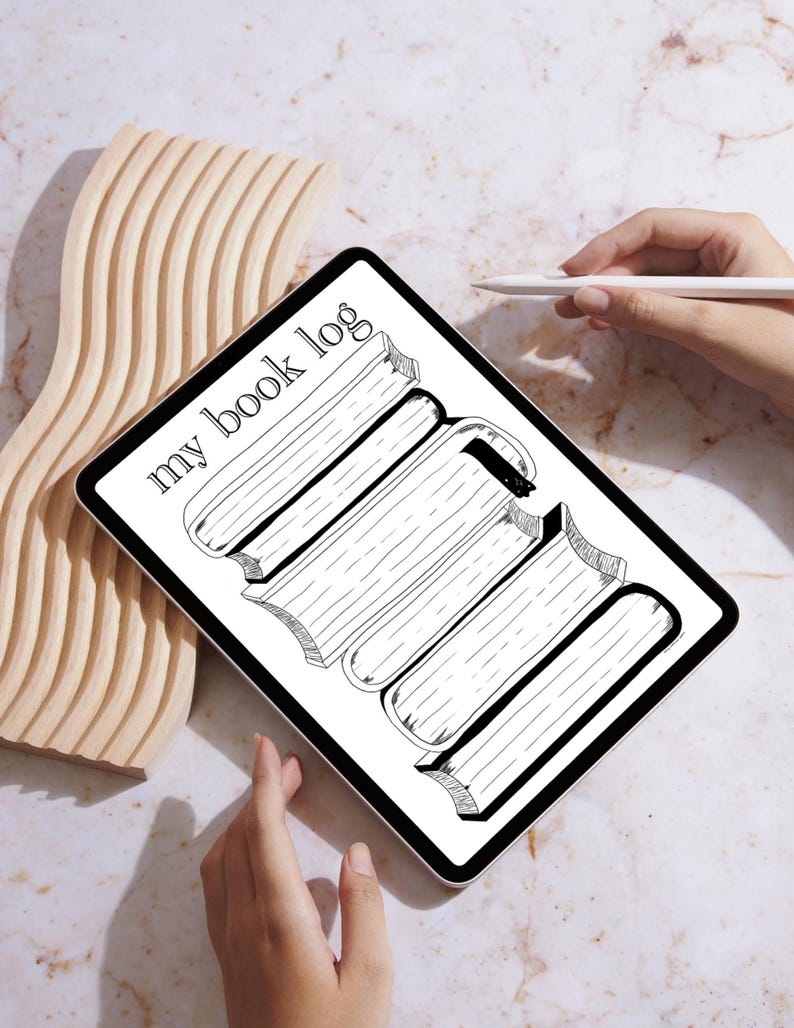 Hand-drawn Book Log: Printable Reading Tracker (digital Download) - Etsy