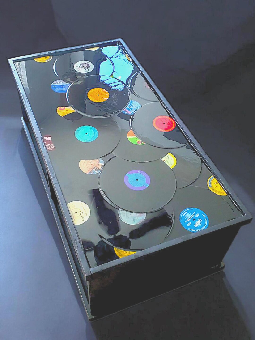 Retro Vinyl Record Coffee Table - Etsy