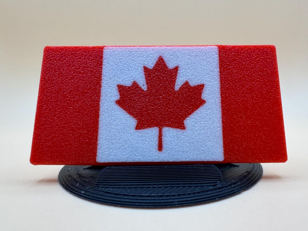 Canadian Flag Fridge Magnet 2"x1" 3d-printed - Etsy