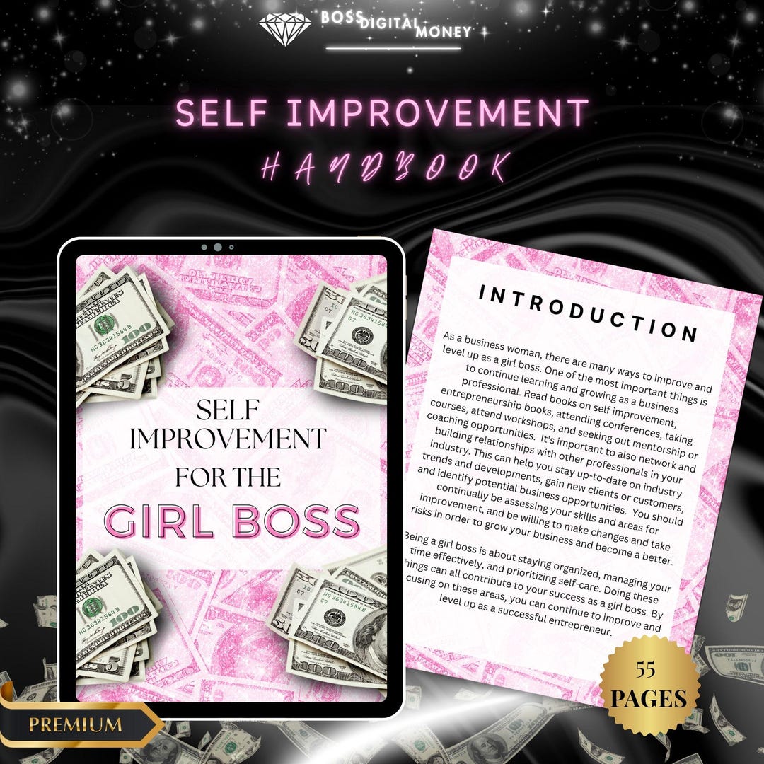Girl Boss Self-improvement Guide: Confidence and Goal Setting PDF ...