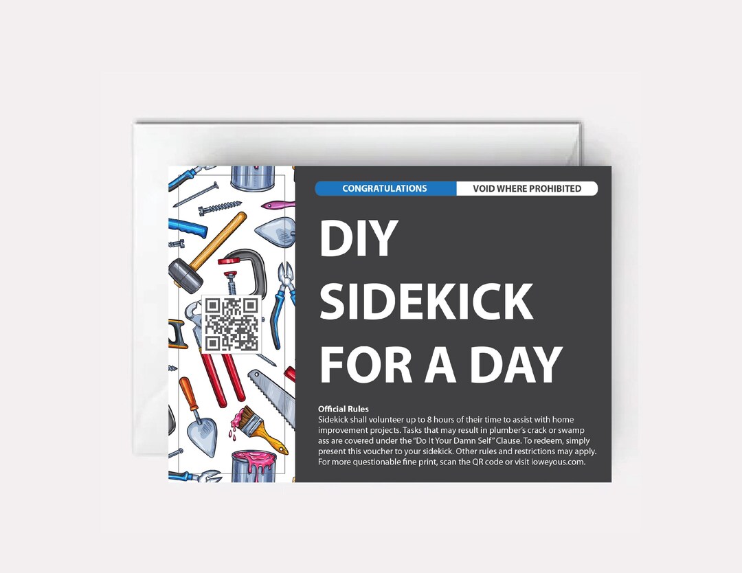 New Home Card: DIY Sidekick Voucher - Etsy