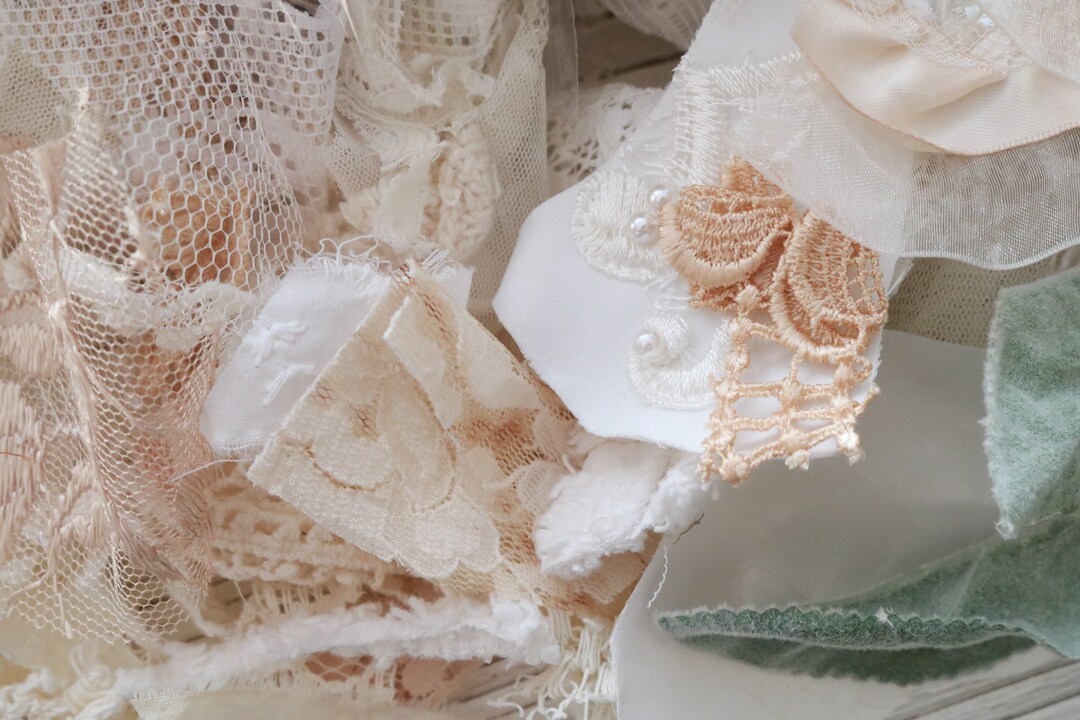 Trims and Lace Remnants for Snippet Making, Bits and Pieces to Make ...