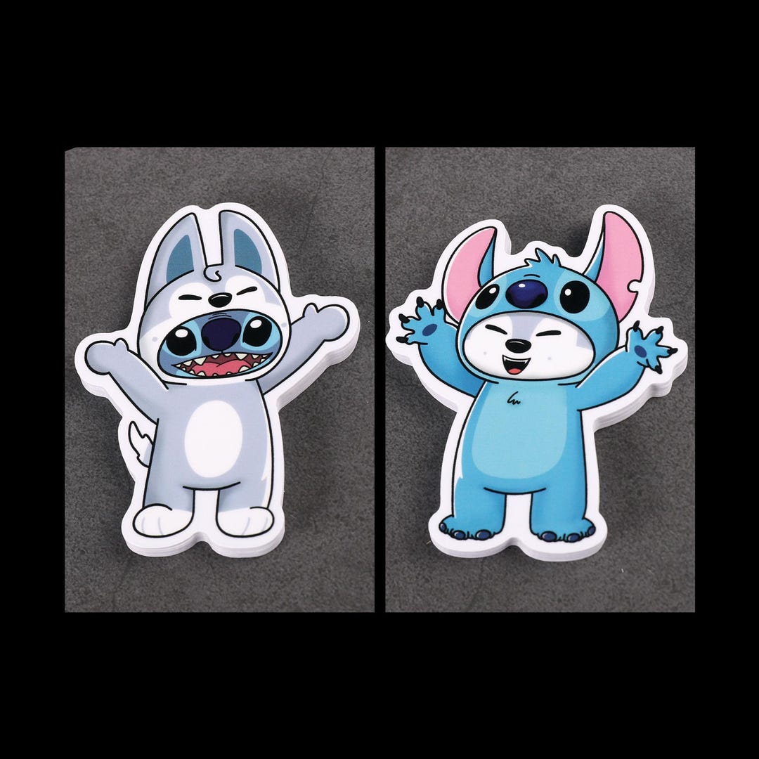 SKZOO Stitch Wolf Chan Vinyl Stickers Kpop Stray Kids - Etsy