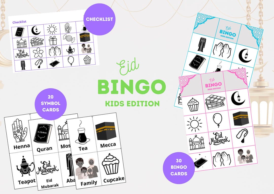 Eid Bingo Kids - Etsy