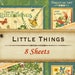 8 Sheets Graphic 45 Little Things 12x12 Paper Collection 8 - Etsy