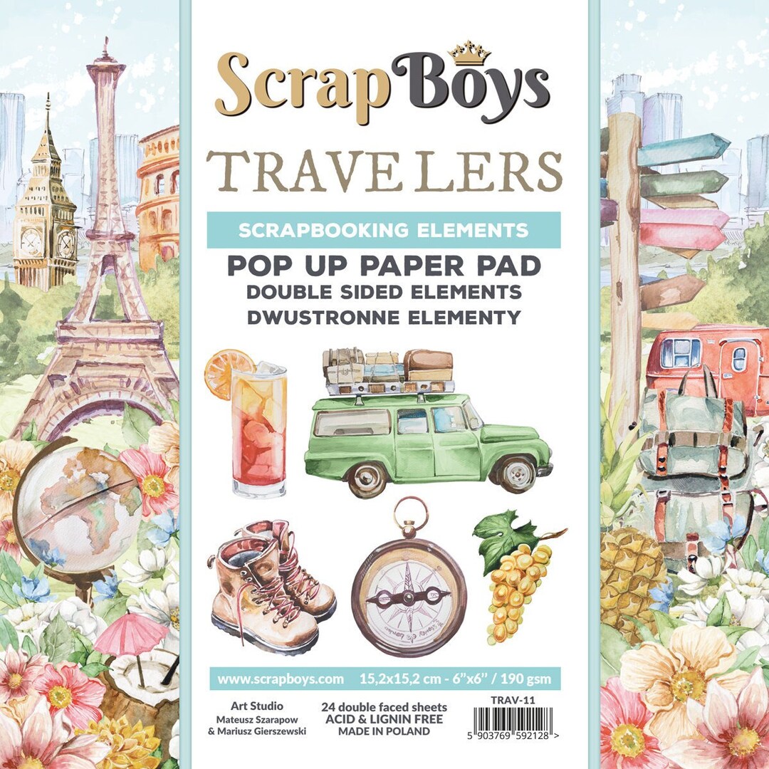 Travelers POP UP - Scrapboys Paper - Scrapbook Elements ...