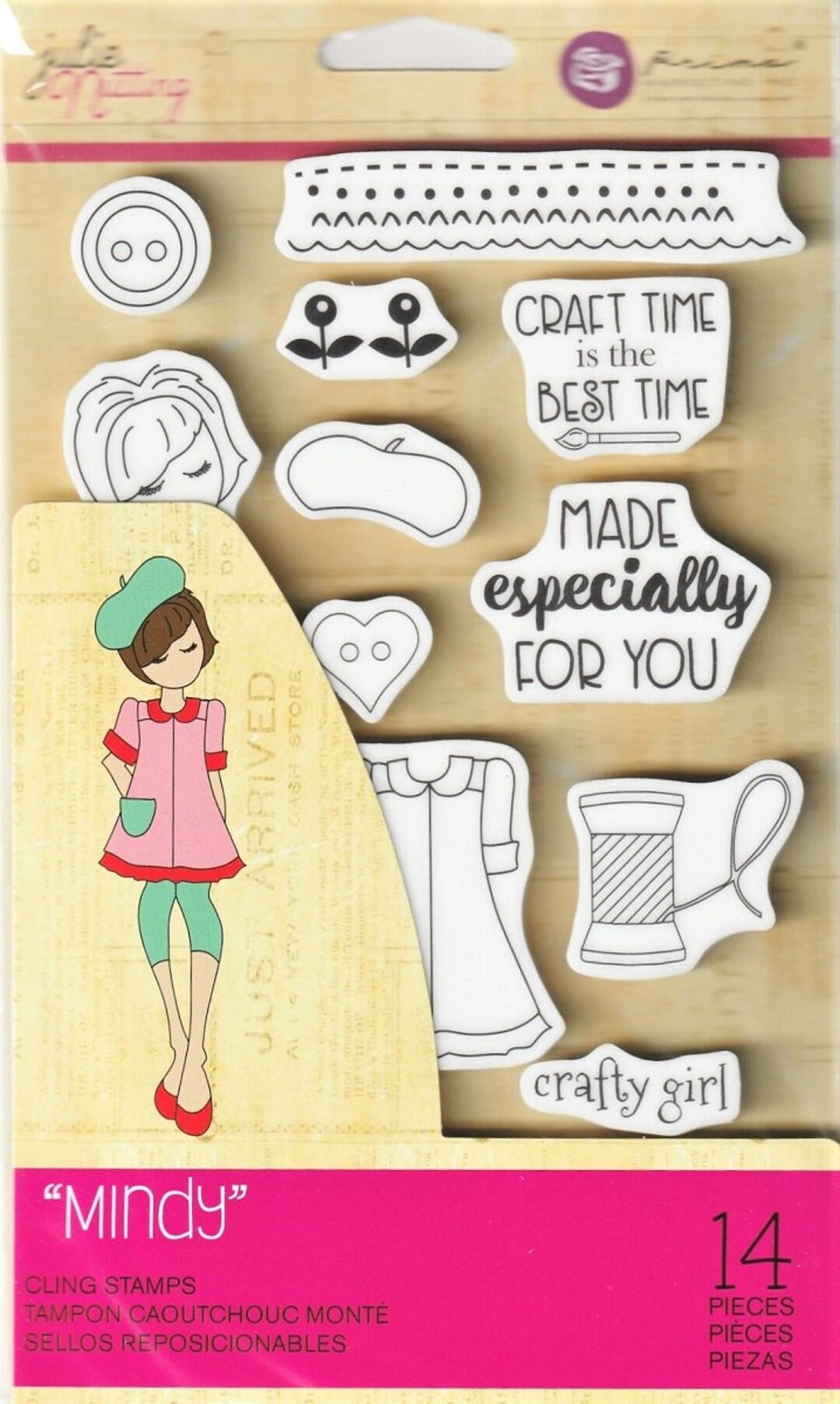 Julie Nutting Doll Stamps "mindy" Cling Rubber 14 Pieces MIXED MEDIA ...