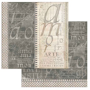 Stamperia calligraphy 8x8 Paper Pad 10 Double - Etsy
