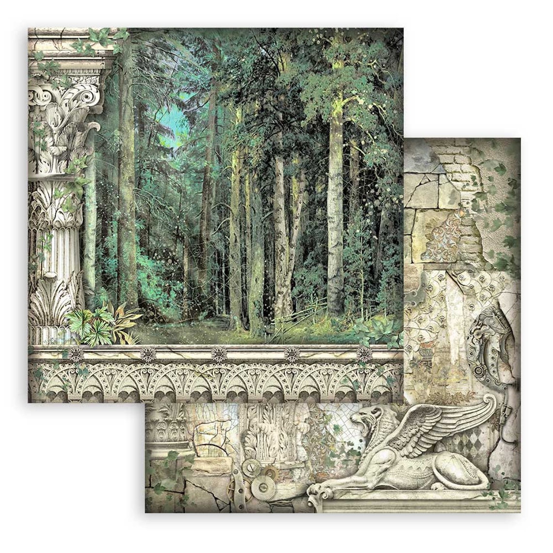 Stamperia - Magic Forest - 8x8 Paper Pad 10 Double Sided Sheets ...
