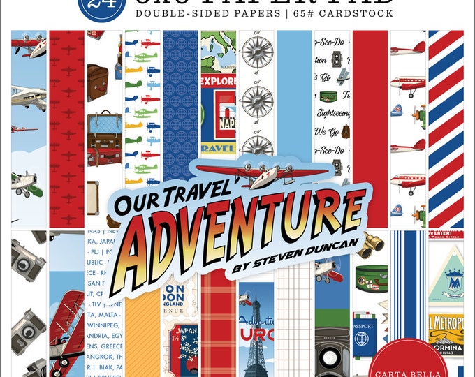 Carta Bella Our Travel Adventure 6x6 Paper Pad 24 Sheets - Etsy