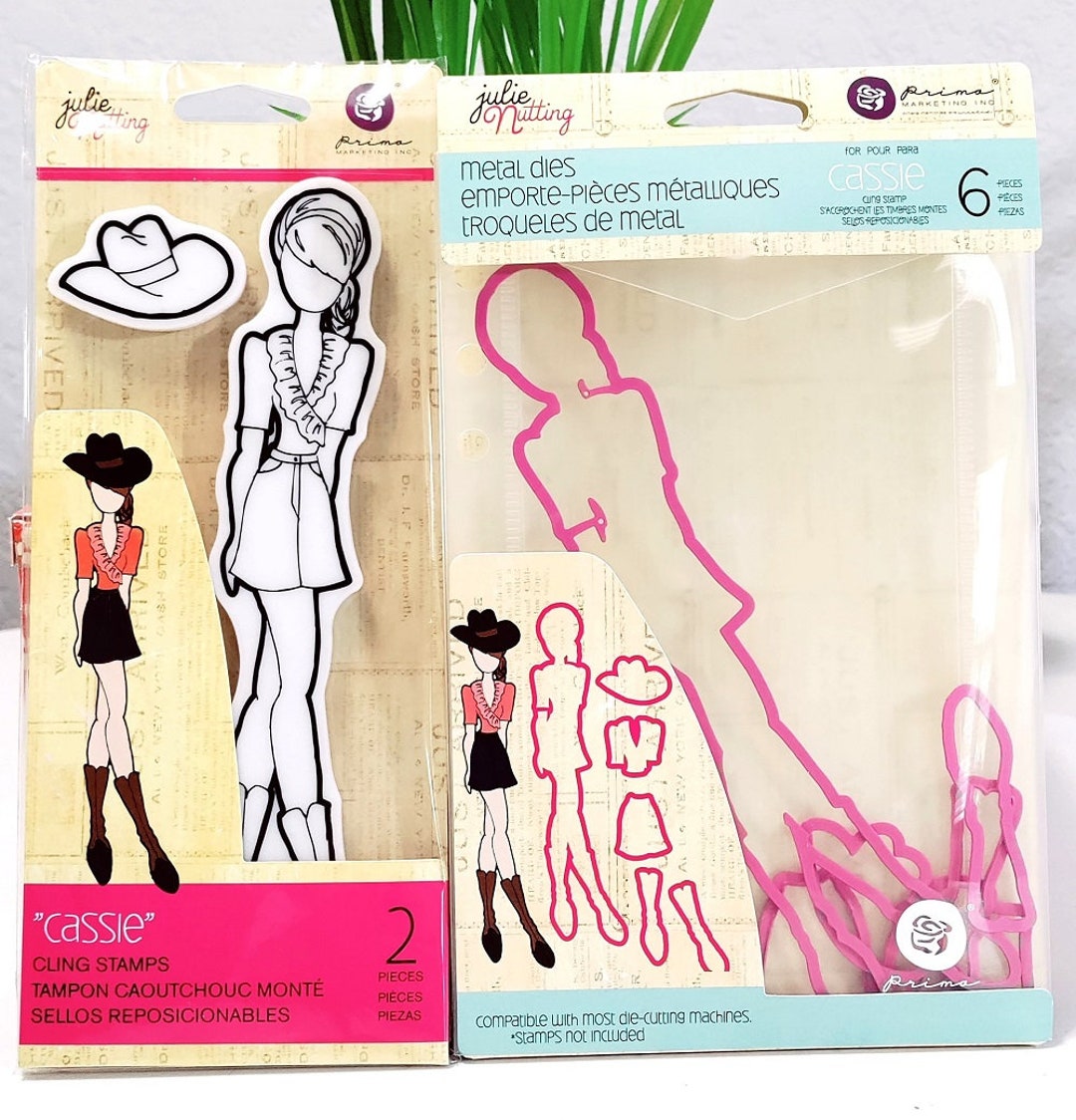 Prima Julie Nutting Cassie 2 Packs Doll Stamps And Etsy