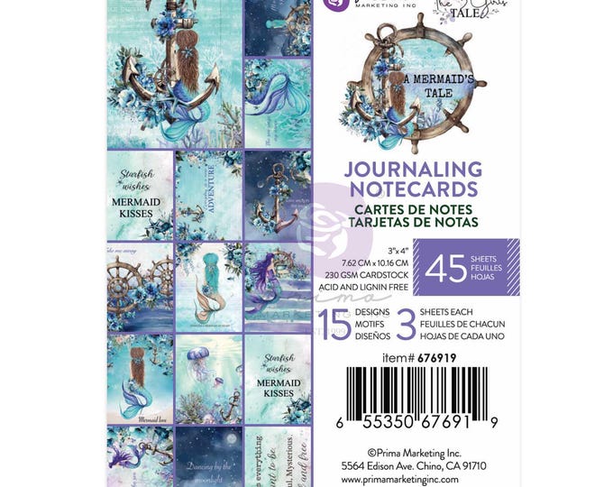 Prima Marketing- the Home Baker 3x4 Journaling Notecards 45 Sheets ...