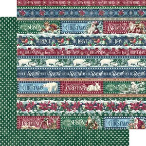 8 Sheets Graphic 45 Let It Snow 12x12 Paper Collection 8 Designs Winter ...