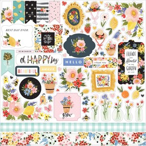 Echo Park - Oh Happy Day Spring 12x12 Collection Kit Scrapbook Flowers ...
