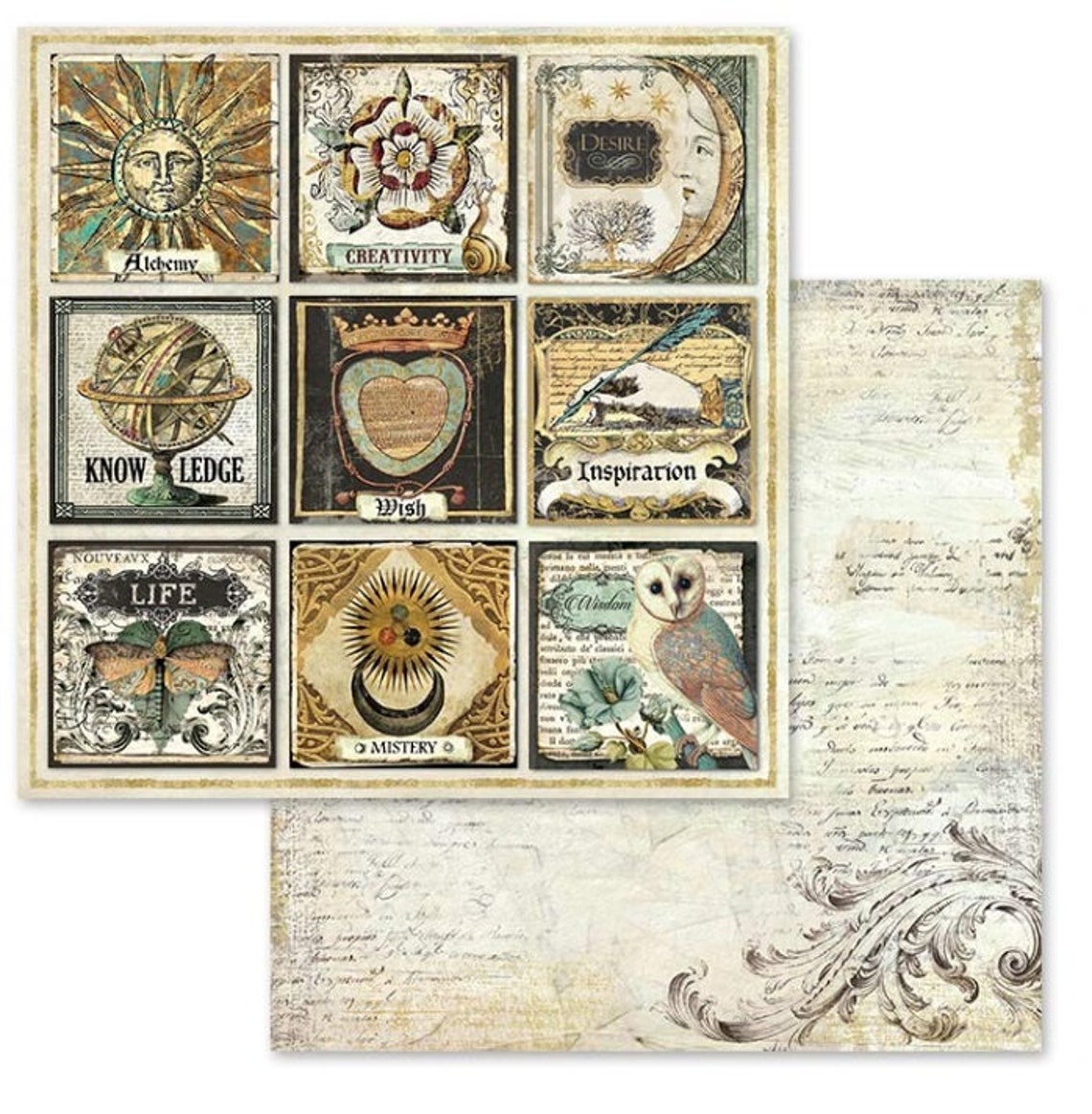 Stamperia Alchemy 12x12 Paper Pad 10 Double Sided Sheets | Etsy