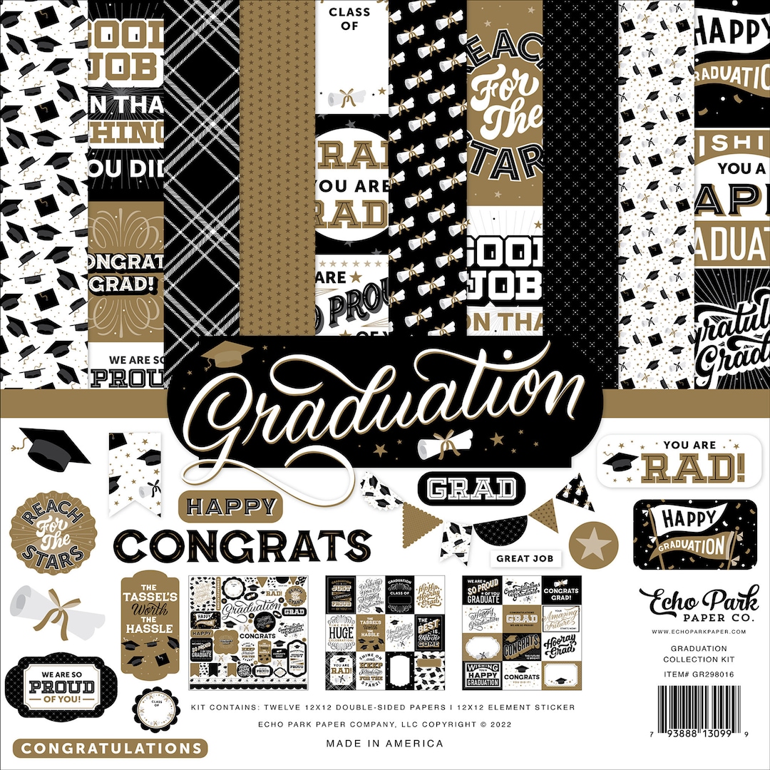 Echo Park - Graduation - 12x12 Collection Kit High School Scrapbook ...