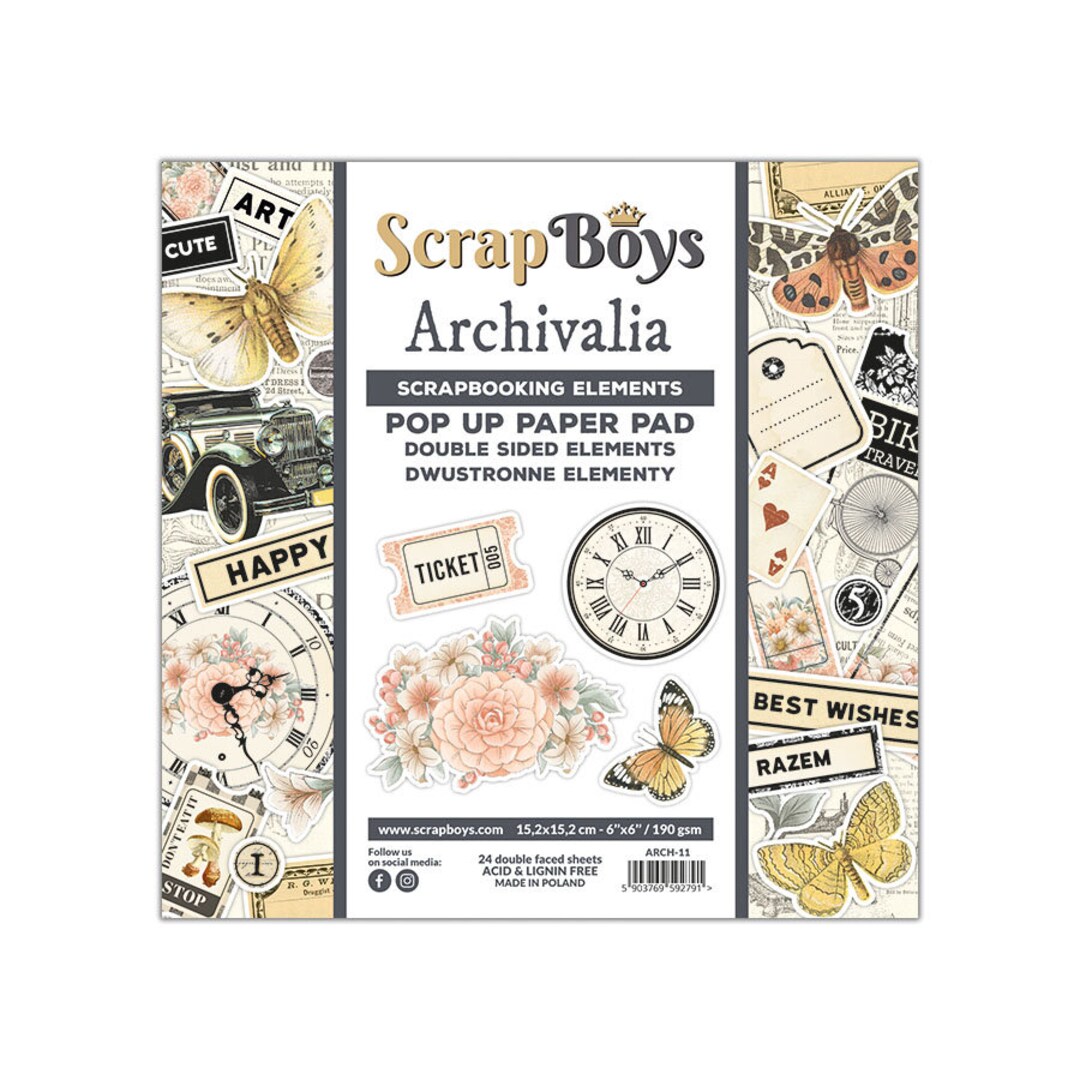 Archivalia POP UP - Scrapboys Paper - Scrapbook Elements ...