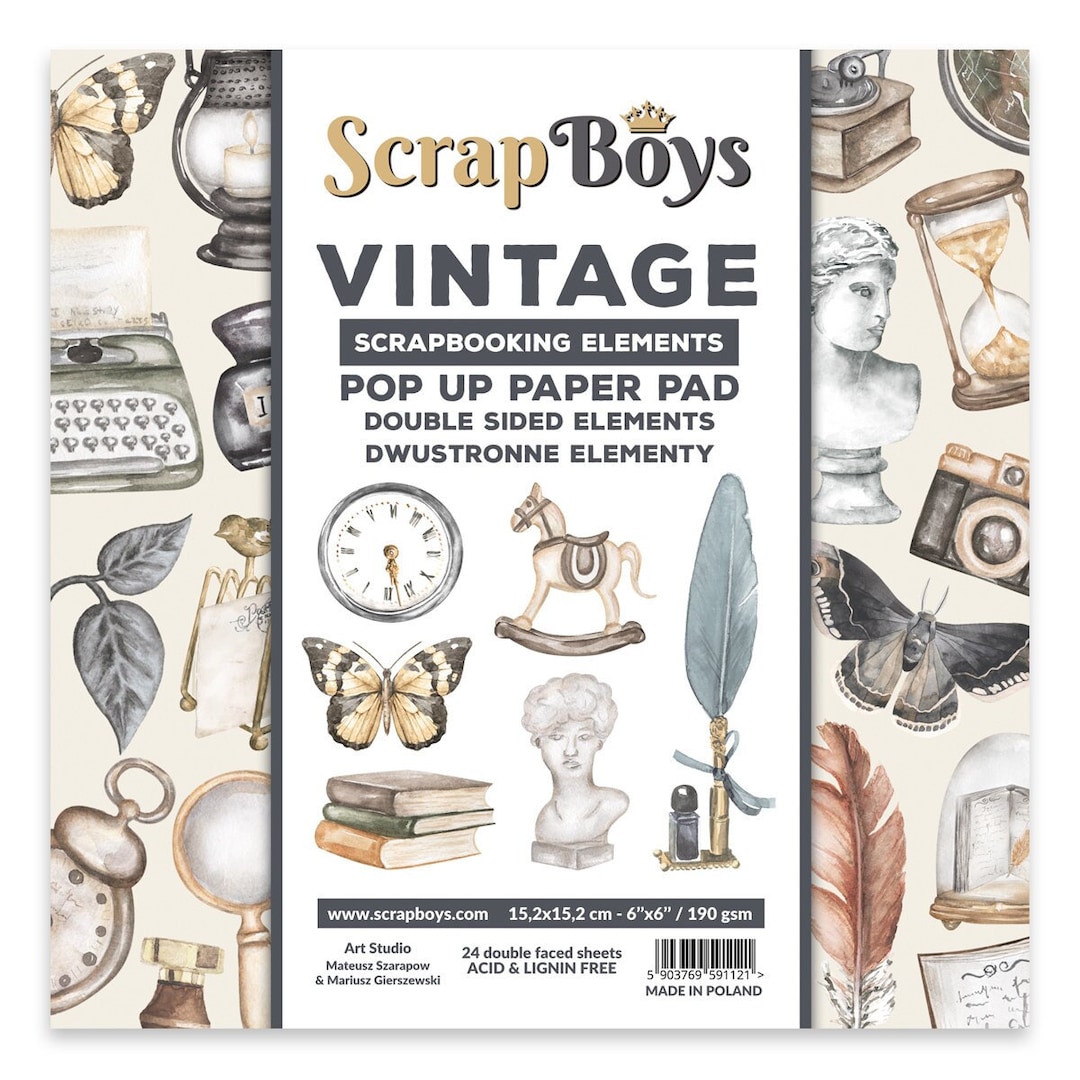 Vintage POP UP - Scrapboys Paper - Scrapbook Elements & Embellishments ...