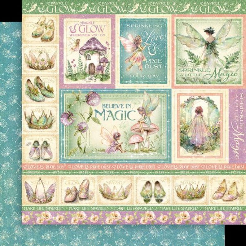 Graphic 45 - Fairy Boutique - 8x8 Paper Collection Pack 24 Sheets ...