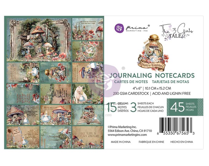 Prima Marketing- the Home Baker 3x4 Journaling Notecards 45 Sheets ...