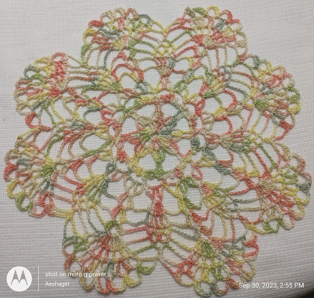 Thanksgiving Doily Harvest Turkey Fall Autumn Crochet Thread Home Decor ...