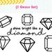 7 Gems SVG DXF Set - Etsy