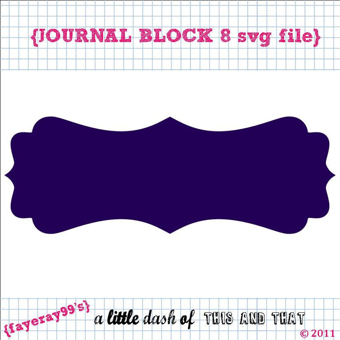 13 Journal Blocks SVG DXF Set | Etsy
