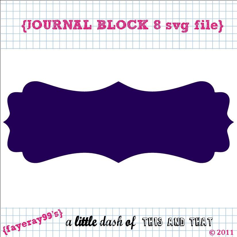 13 Journal Blocks SVG DXF Set - Etsy