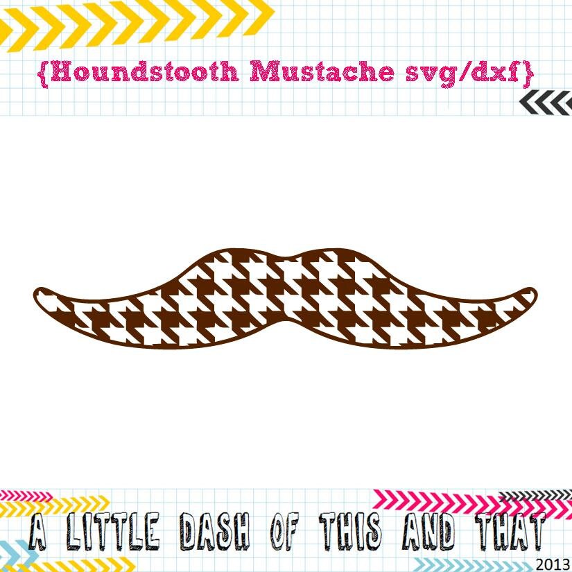 4 Design Mustache SVG DXF Cut Files - Etsy