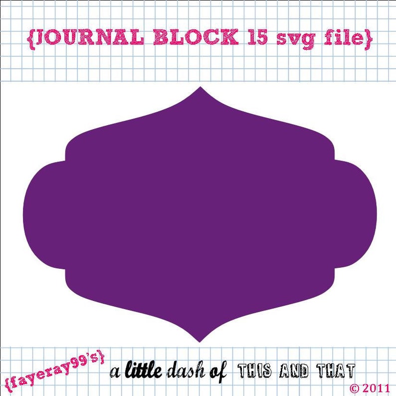 13 Journal Blocks SVG DXF Set 2 - Etsy