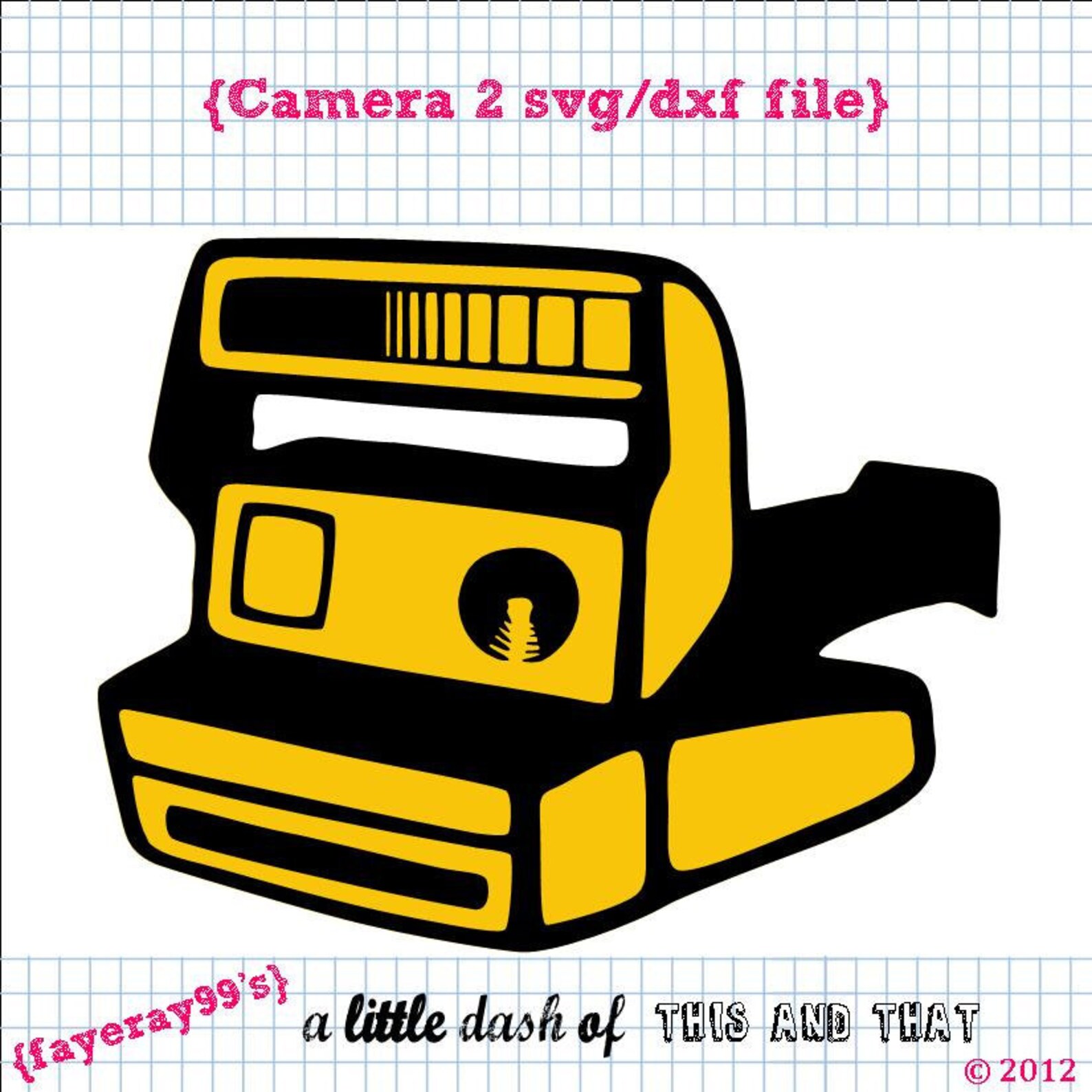 8 Camera SVG DXF Cut Files - Etsy