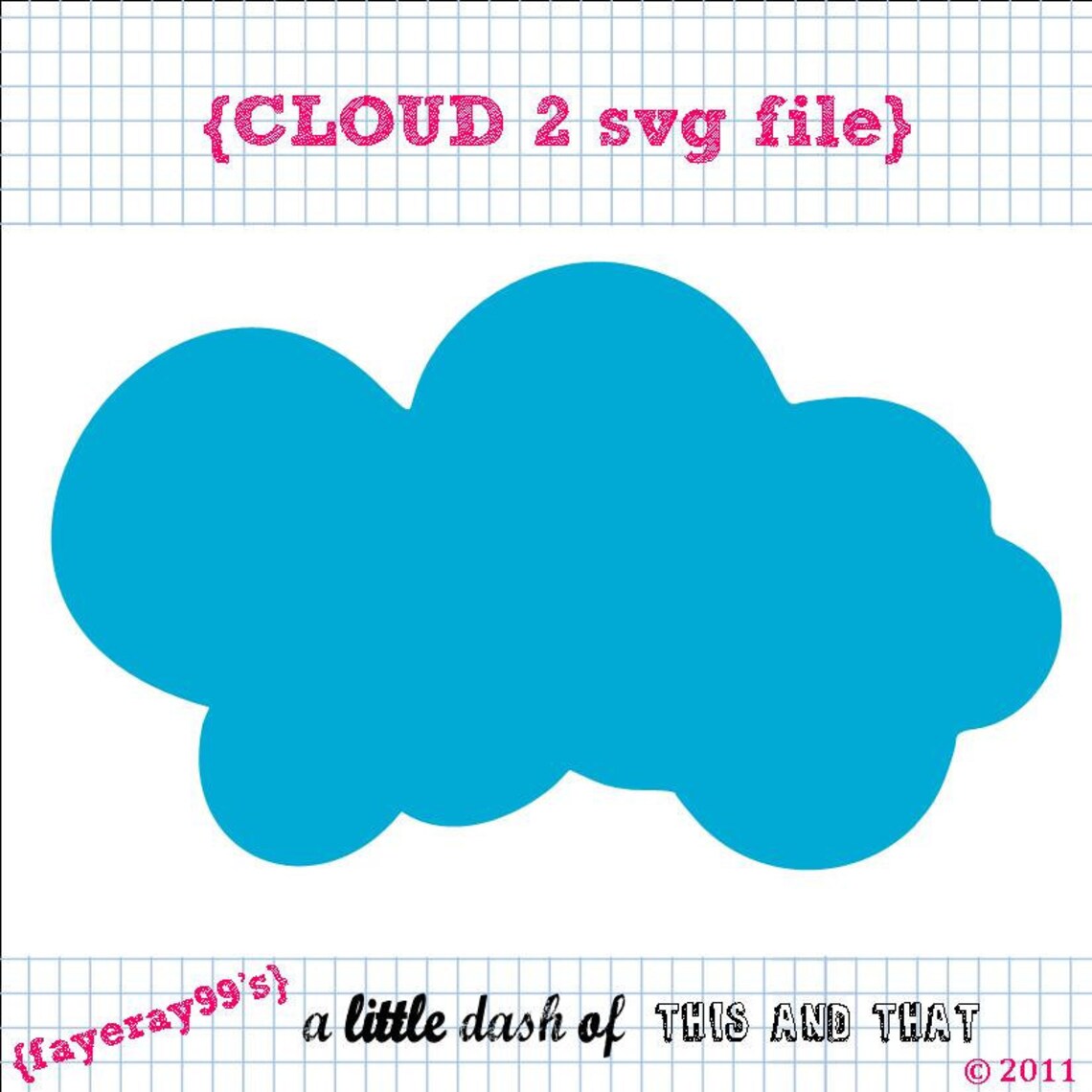 6 Cloud SVG DXF Set - Etsy